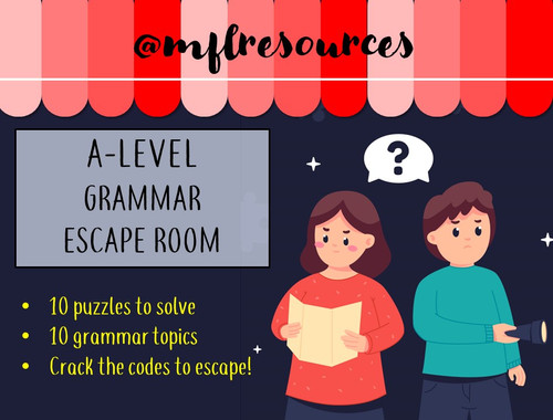 A Level Spanish - Grammar Escape Room | MFL Resources