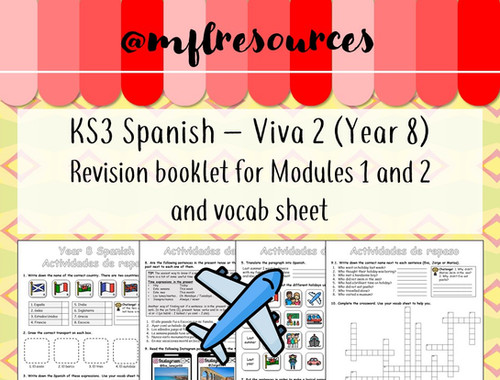 KS3 Spanish - Viva 2 (Yr8) - Revision booklet for Modules 1 and 2 | MFL ...