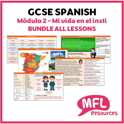 GCSE Spanish - Module 2 - Bundle all lessons | MFL Resources