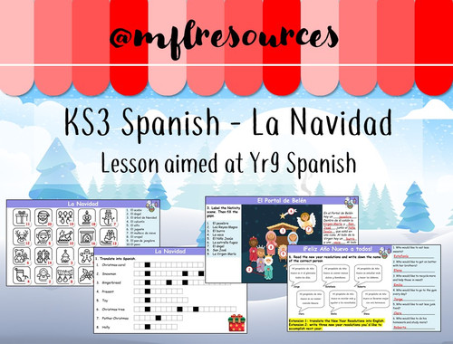 KS3 Spanish - Christmas lesson | MFL Resources