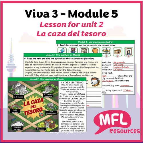 Viva 3 - Module 5 (Una aventura en Madrid) - Lesson for unit 2 | MFL ...