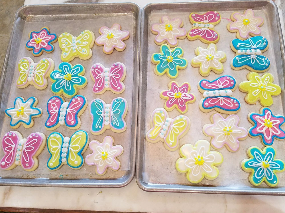 Spring Butterfly and Daisy Sugar Cookies