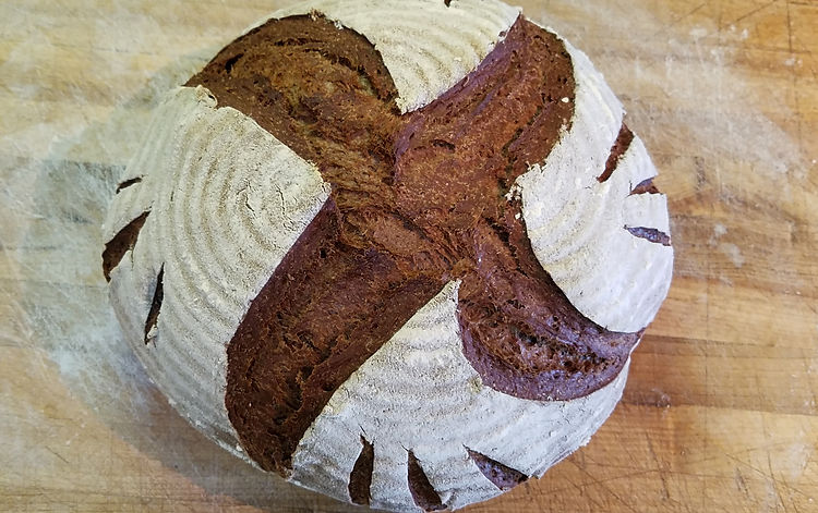 Chocolate Rye Sourdough Bread