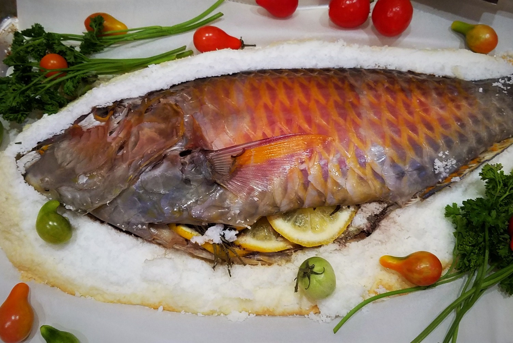 Salt Baked Whole Fish