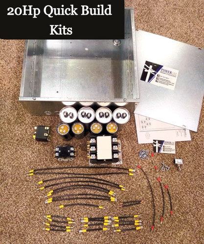 20HP Rotary Phase Converter Quick Build Kit | PowerLine Phase Converters