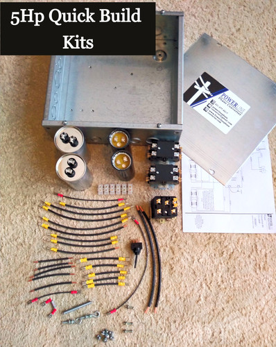 5HP Rotary Phase Converter Quick Build Kit | PowerLine Phase Conv