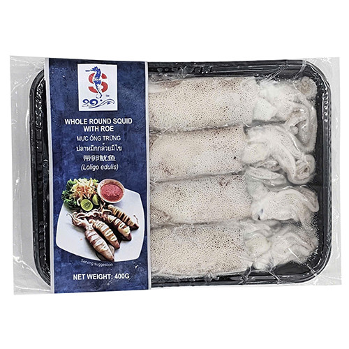 Sunny Seafood Whole Round Squid (With Roe) | Sunny Seafood