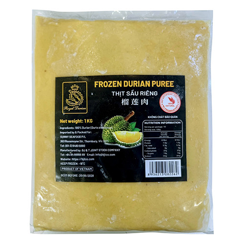 Frozen Sunny Supreme Durian Puree | Sunny Seafood