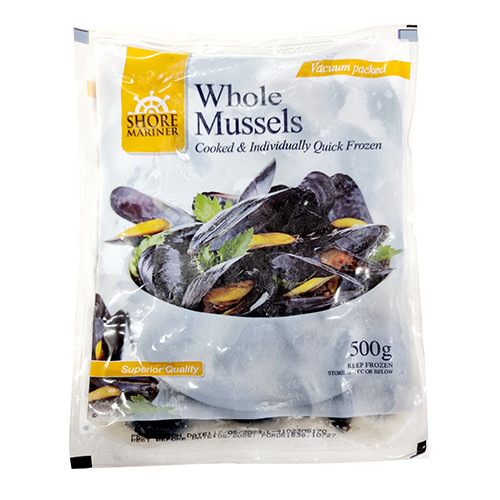 Whole Cooked Black Lip Mussels | Sunny Seafood