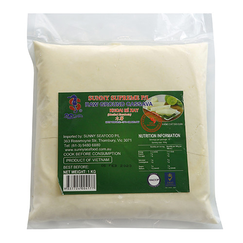 Frozen Ground Cassava | Sunny Seafood