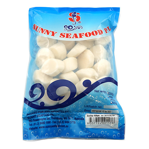Scallops Roe Off 450gm | Sunny Seafood