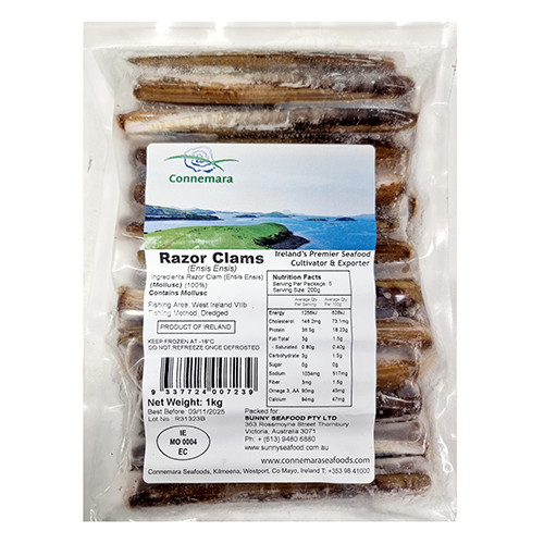 Frozen Razor Clam (L) | Sunny Seafood