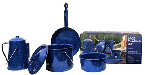 Enamel Camping Set 6 Pieces | surplusherbys
