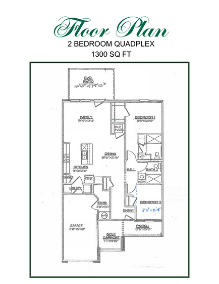 Two Bedroom Quadraplex | Saint Francis