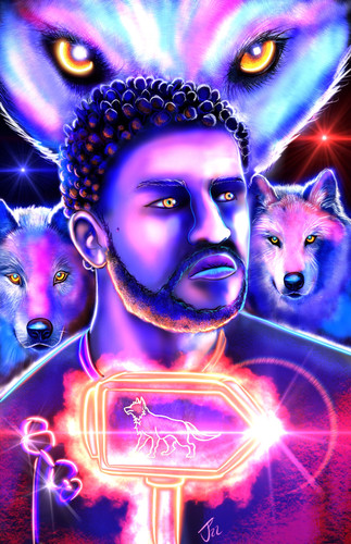 "Eyes Of The Wolf" Art Print | PescEffects