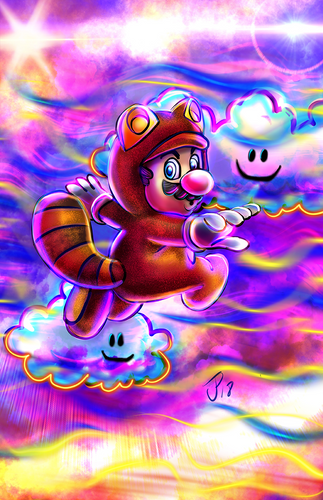 "Glide Of The Tanooki" Art Print | PescEffects