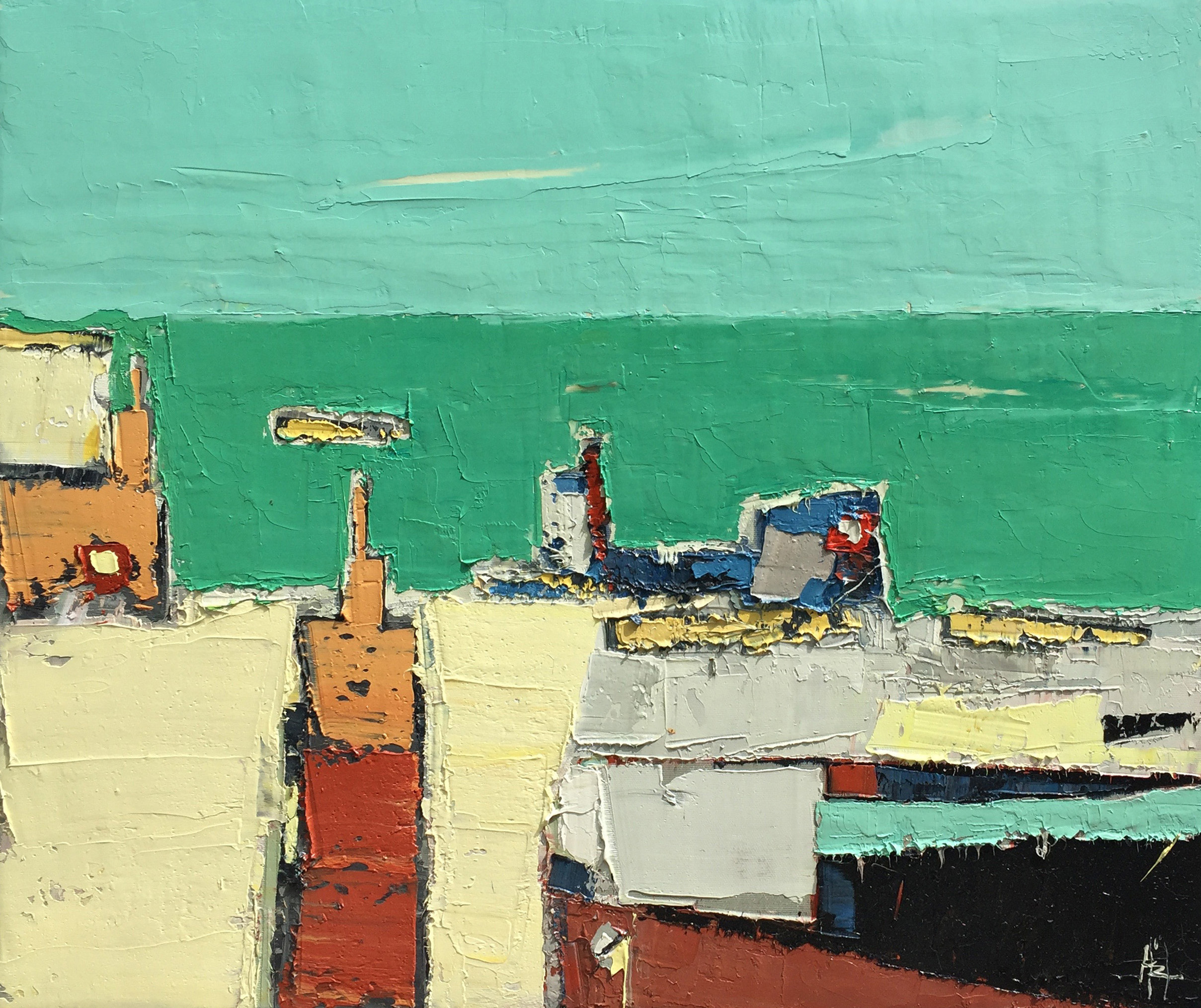 Peinture au couteau | Christian Nicolas Hoët Artiste Peintre | France