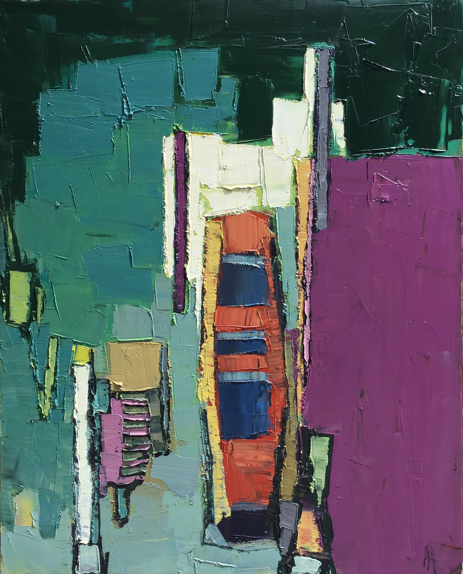 Peinture au couteau | Christian Nicolas Hoët Artiste Peintre | France