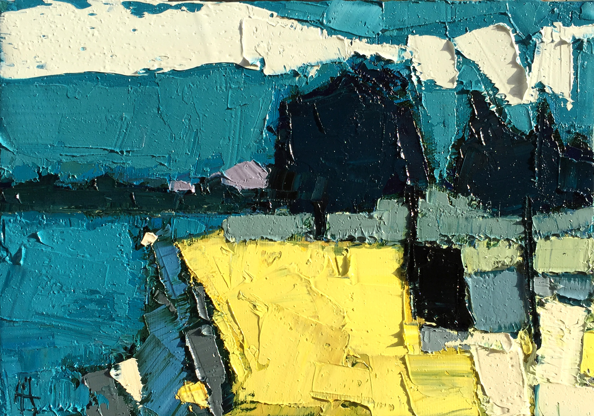 Peinture au couteau | Christian Nicolas Hoët Artiste Peintre | France