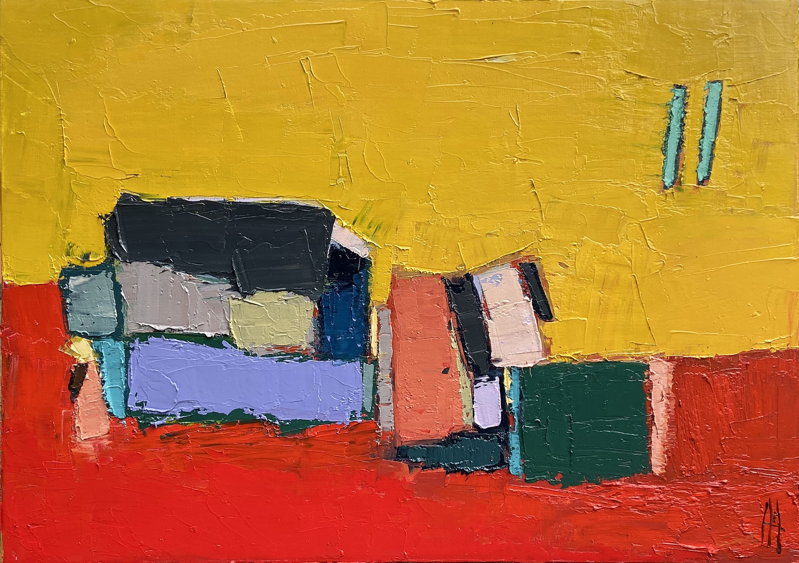 Peinture au couteau | Christian Nicolas Hoët Artiste Peintre | France