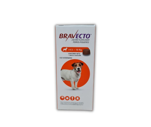 BRAVECTO 250 MG (9.9 LBS - 22 LBS) | Casa del Agricultor