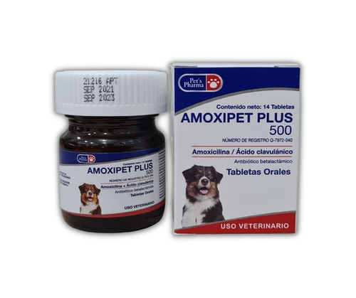 AMOXIPET PLUS 500 MG / 14 TABLETAS | Casa del Agricultor
