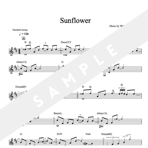 Sunflower (Standard Notation) | Walter Rodrigues Jr