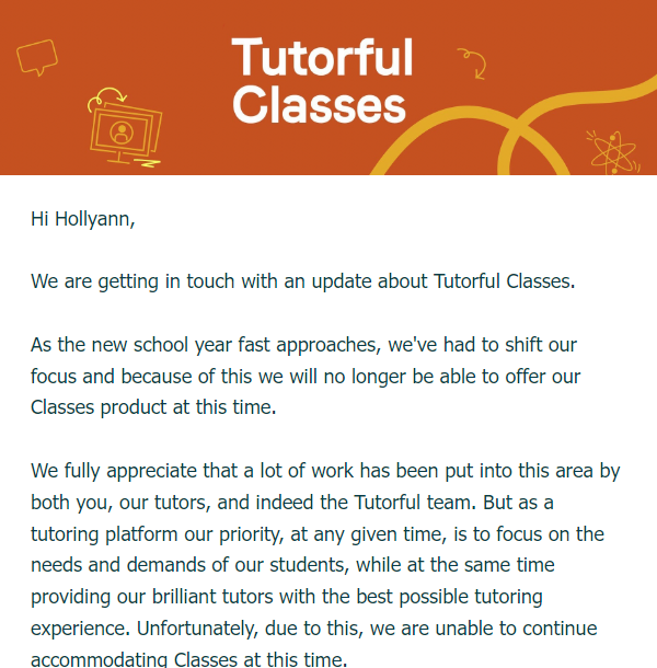 Tutorful Classes: What Happened?
