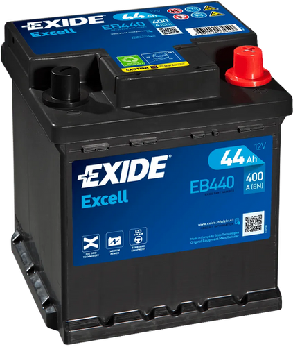 EXIDE EXCELL EB440 BATTERY 4 YEAR | Longton Battery Services