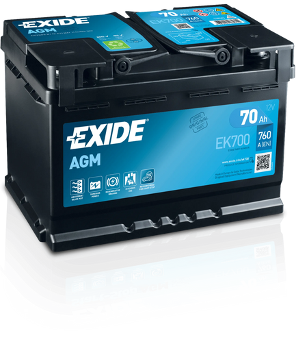 EXIDE AGM EK700 BATTERY 3 YEAR | Longton Battery Services