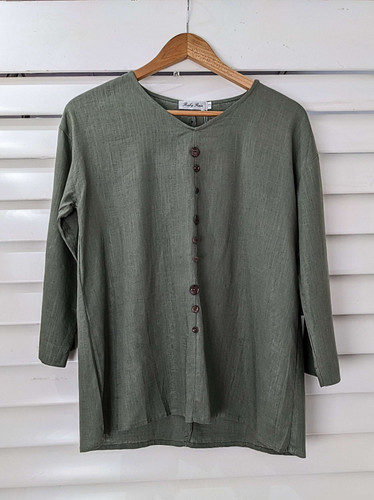 Ruby Rain Top Green | Cinderella's Closet