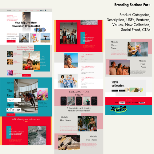 Revolution Website Template | BrandBusiness BO