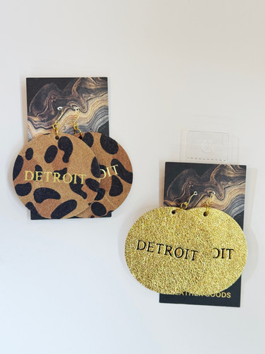 Detroit Circle Earrings (3" Approx.) | By Feldman