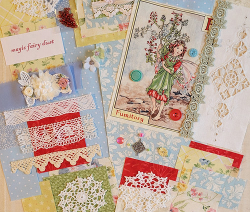 Fairies-C Slow Stitch Fabric Collage Kit