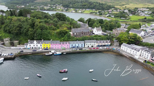 Portree Harbour Aerial Drone Circle - Isle of Skye, Scotland 4K | John ...
