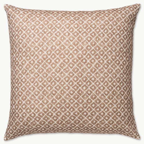 Large square 65cm/25 1/2" Rhombus in Chestnut cushion | Susan Deliss