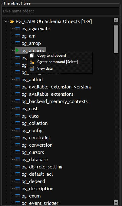 Node PG_CATALOG for PostgreSQL | CerebroSQL