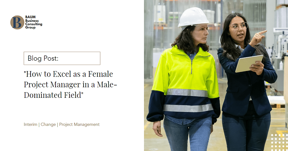How to Excel as a Female Project Manager in a Male-Dominated Field