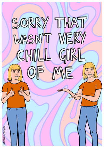 Chill Girl Print | VulgaDrawings