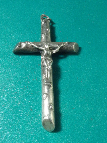 4116 RARE STERLING SILVER SPANISH INQUISITION CROSS, CIRCA 1820 ...
