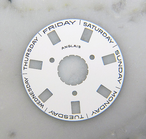 Genuine Rolex Caliber 3155 White Day Date Wheel Disc for Watch Movement ...