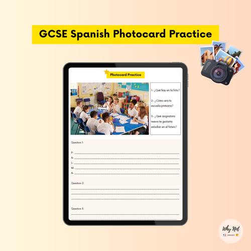 GCSE Spanish Photocard Practice | Why Not Languages