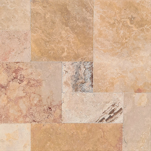 Antique Blend | French Pattern Travertine Tile | Miami Stone Zone