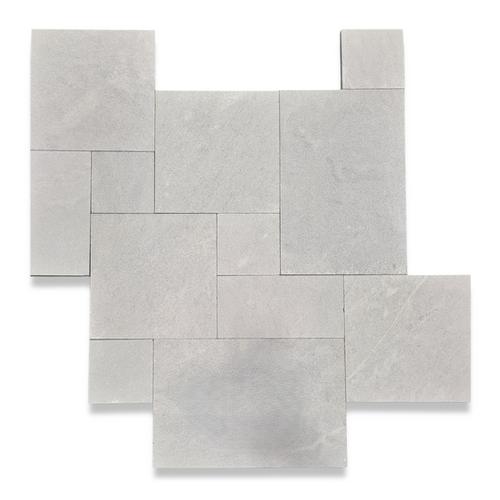 Ocean Blue | Sandblasted Marble Pavers | Tile X Stone