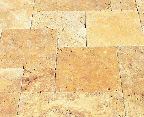 Gold | Travertine Pavers | Tile X Stone