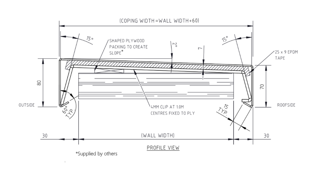 Aluminium Wall Coping - Information and Installation Guide