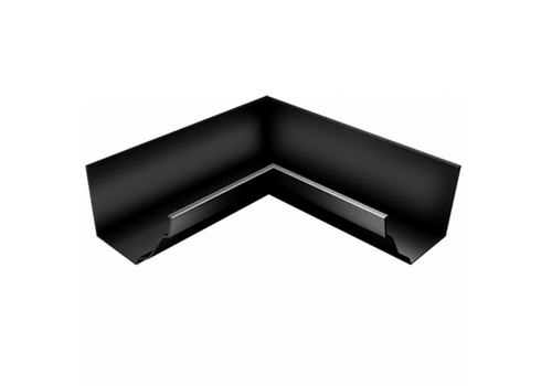 100x75mm Moulded Ogee Gutter Internal 90° Angle | Aluminium Rainflow