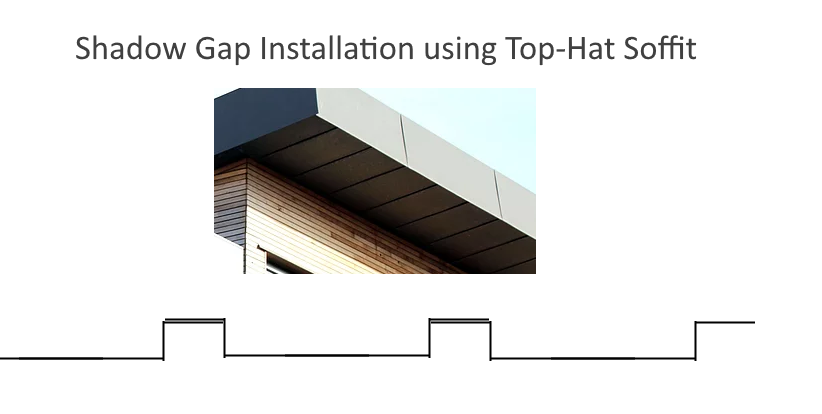 Top-Hat Aluminium Soffit