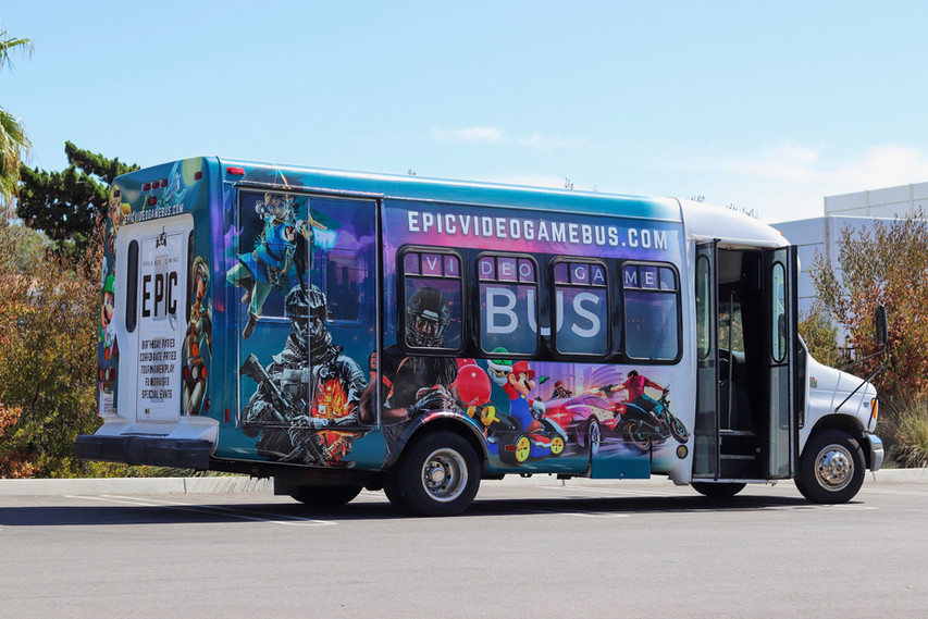 Video Game Birthday | Epic Video Game Bus | Vista