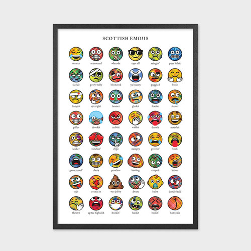 SCOTTISH EMOJIS PRINT | Stewart Craft Cards